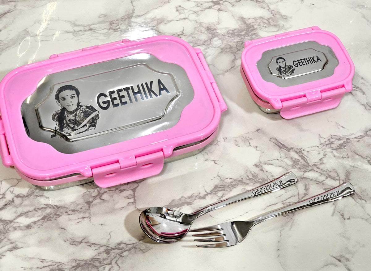 CUSTOMIZED LUCH BOX SET – Karavali Crafts